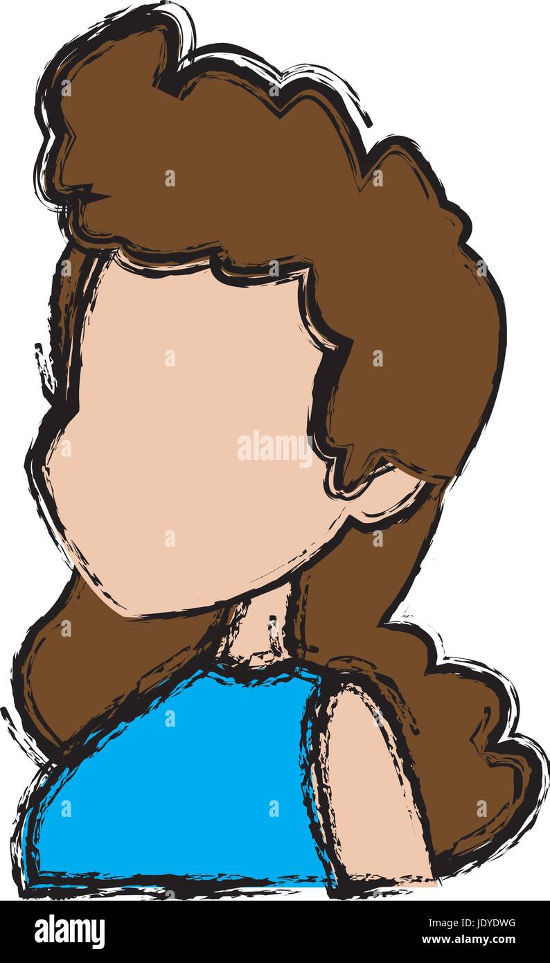 female character head woman avatar image Stock Vector Image & Art - Alamy