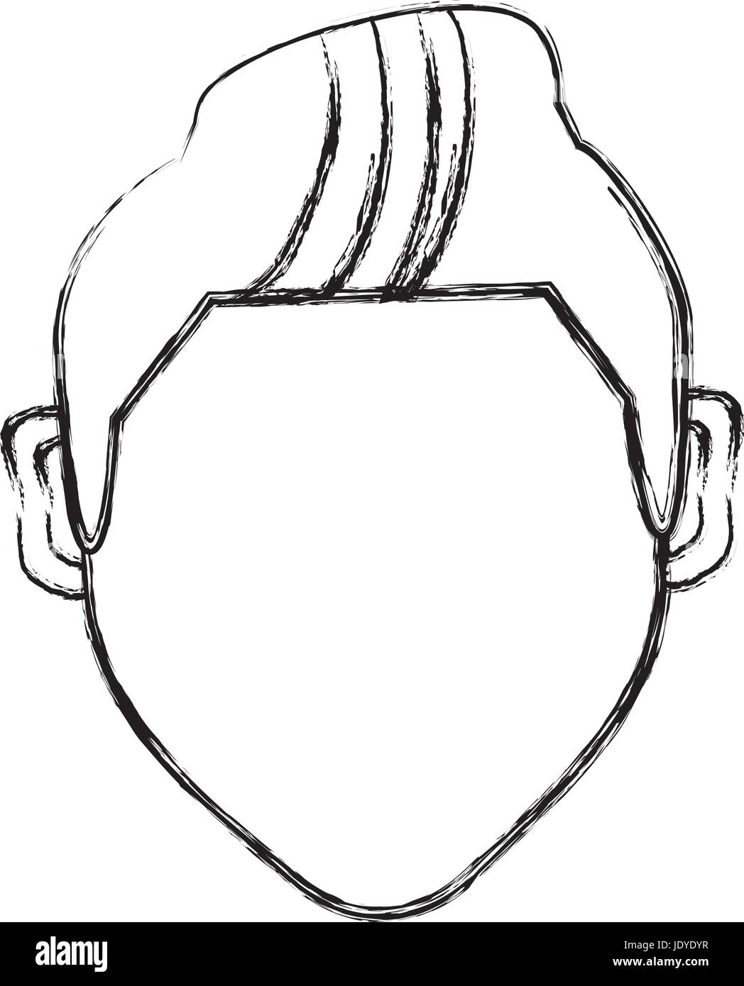 Man faceless head icon vector illustration graphic design Stock Vector ...