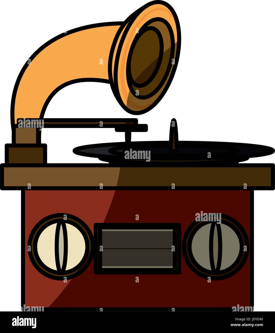 Music gramophone vinyl icon vector illustration graphic design Stock ...