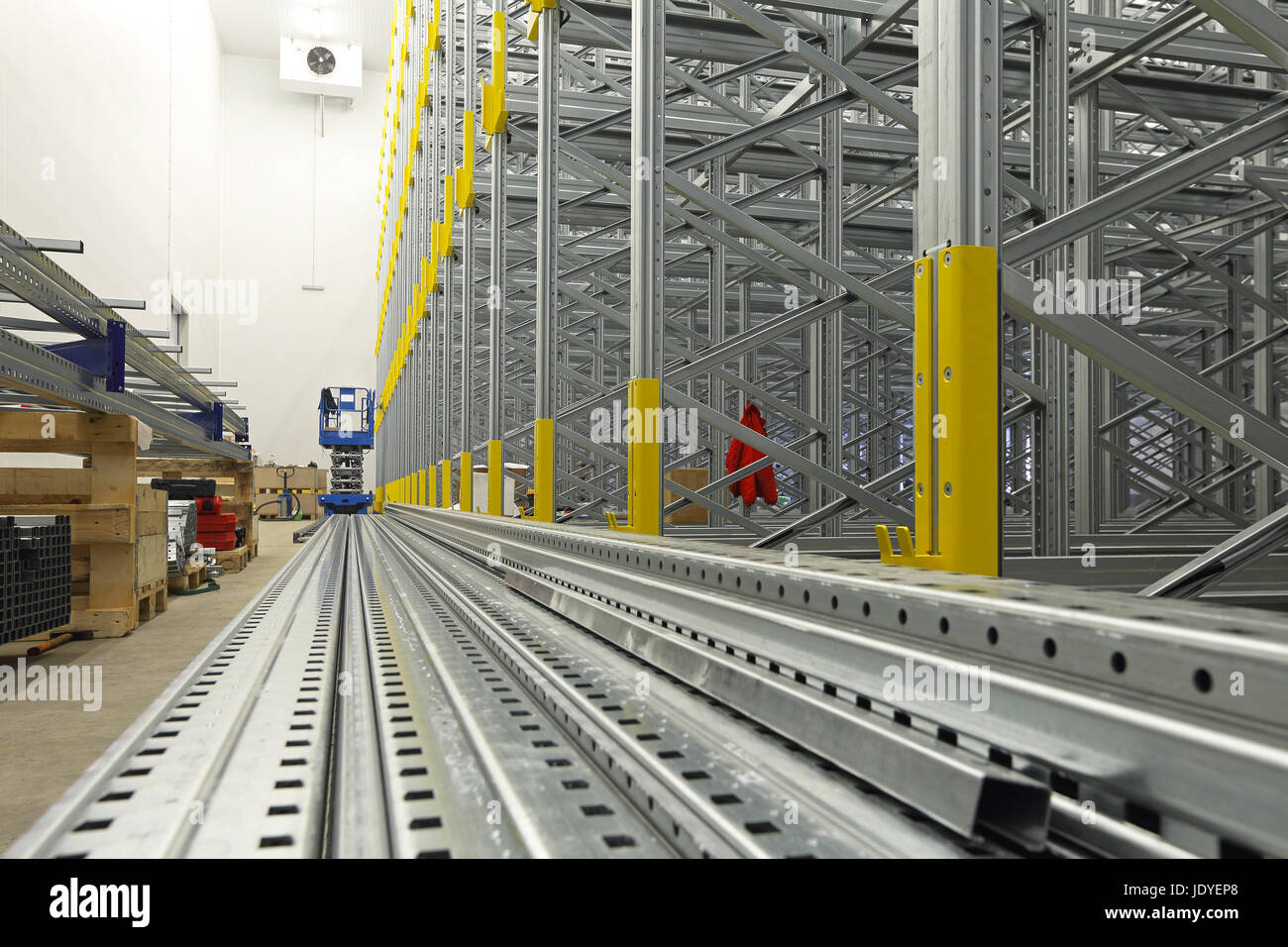 Material for construction of automated distribution warehouse Stock ...