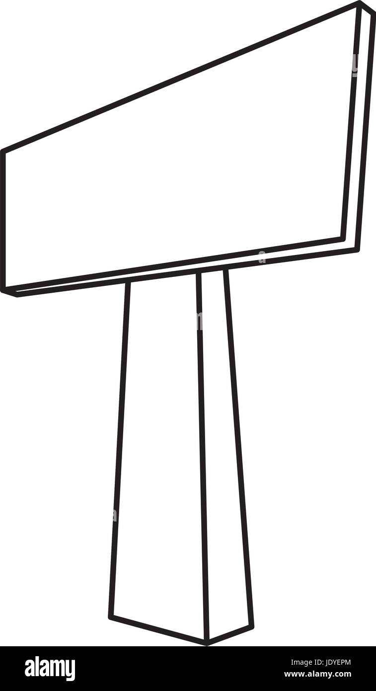 Empty signpost isolated icon vector illustration graphic design Stock ...