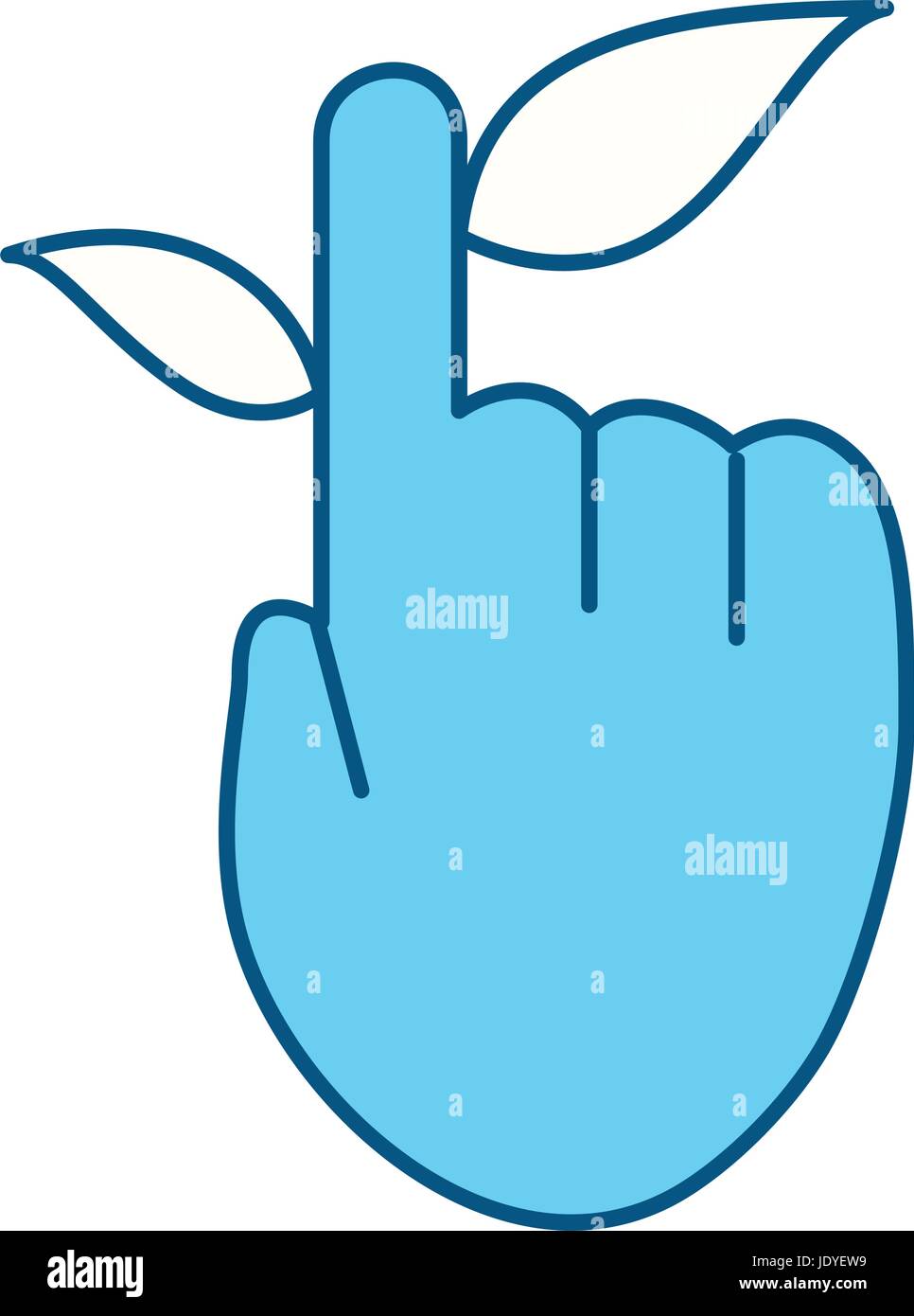 Hand cursor with leaf icon vector illustration graphic design Stock ...