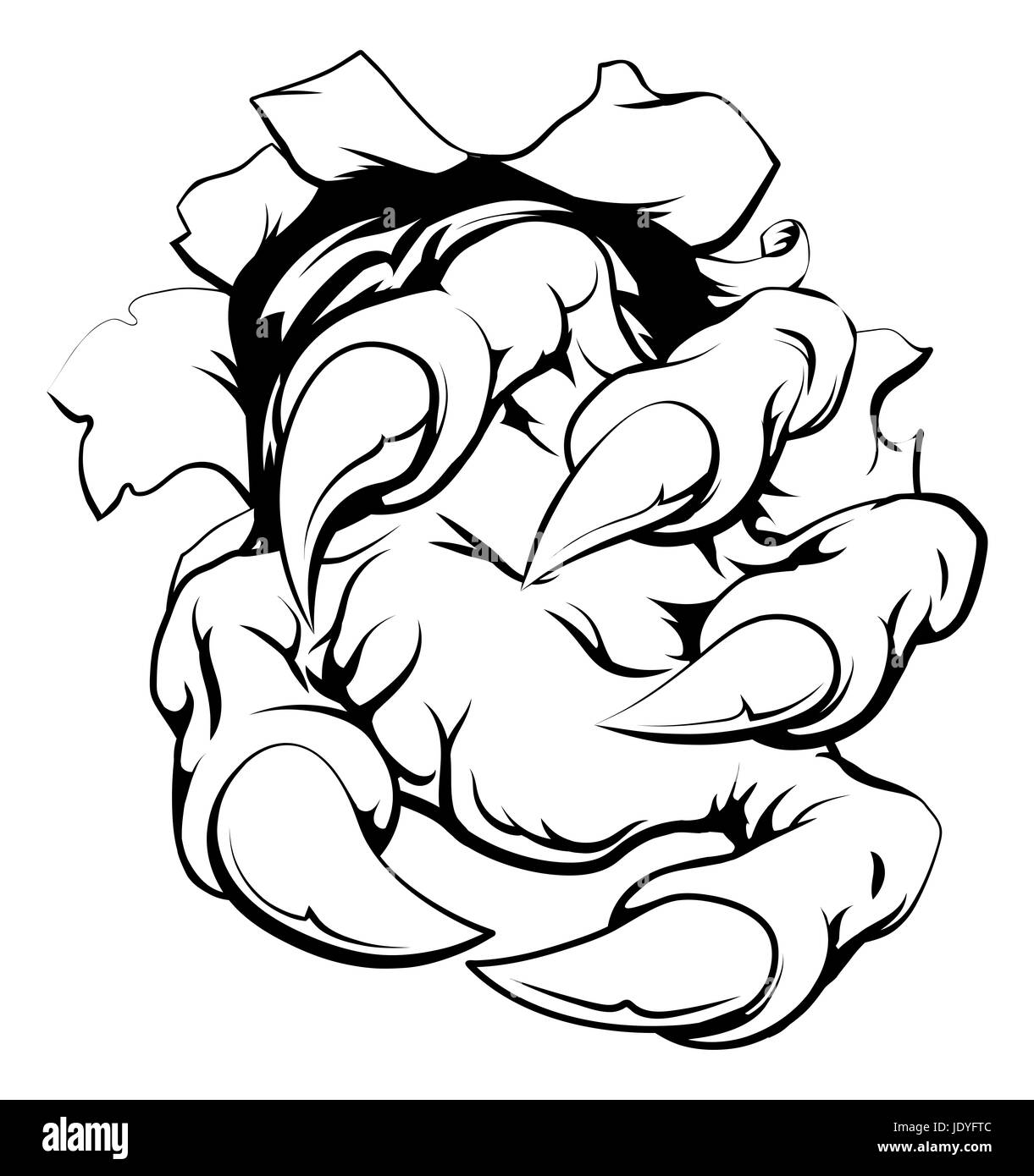 Claw marks vector hi-res stock photography and images - Alamy