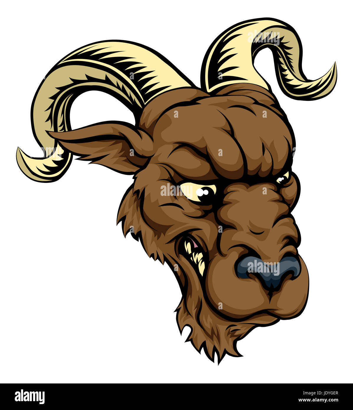 Ram horn logo Cut Out Stock Images & Pictures - Alamy