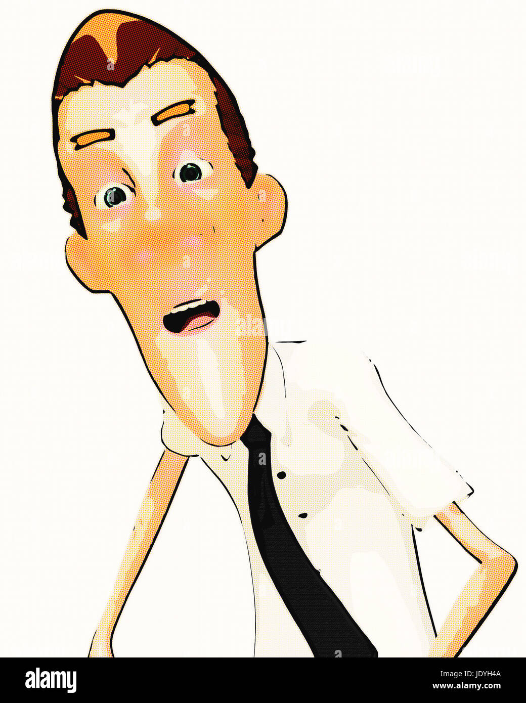 Digital Illustration of a Cartoon Man Stock Photo - Alamy