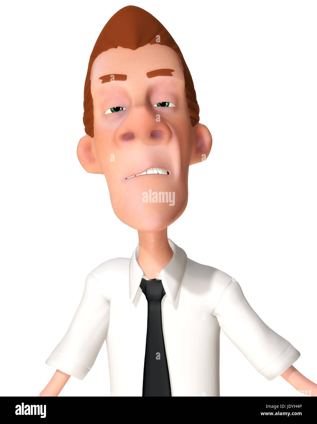 Digital Illustration of a Cartoon Man Stock Photo - Alamy