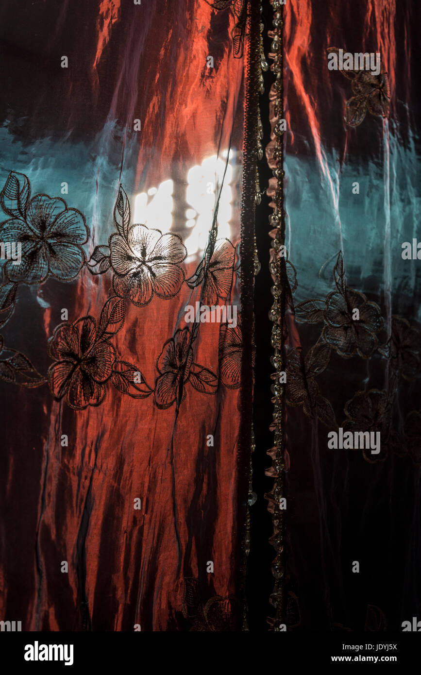 Old net curtain hi-res stock photography and images - Alamy