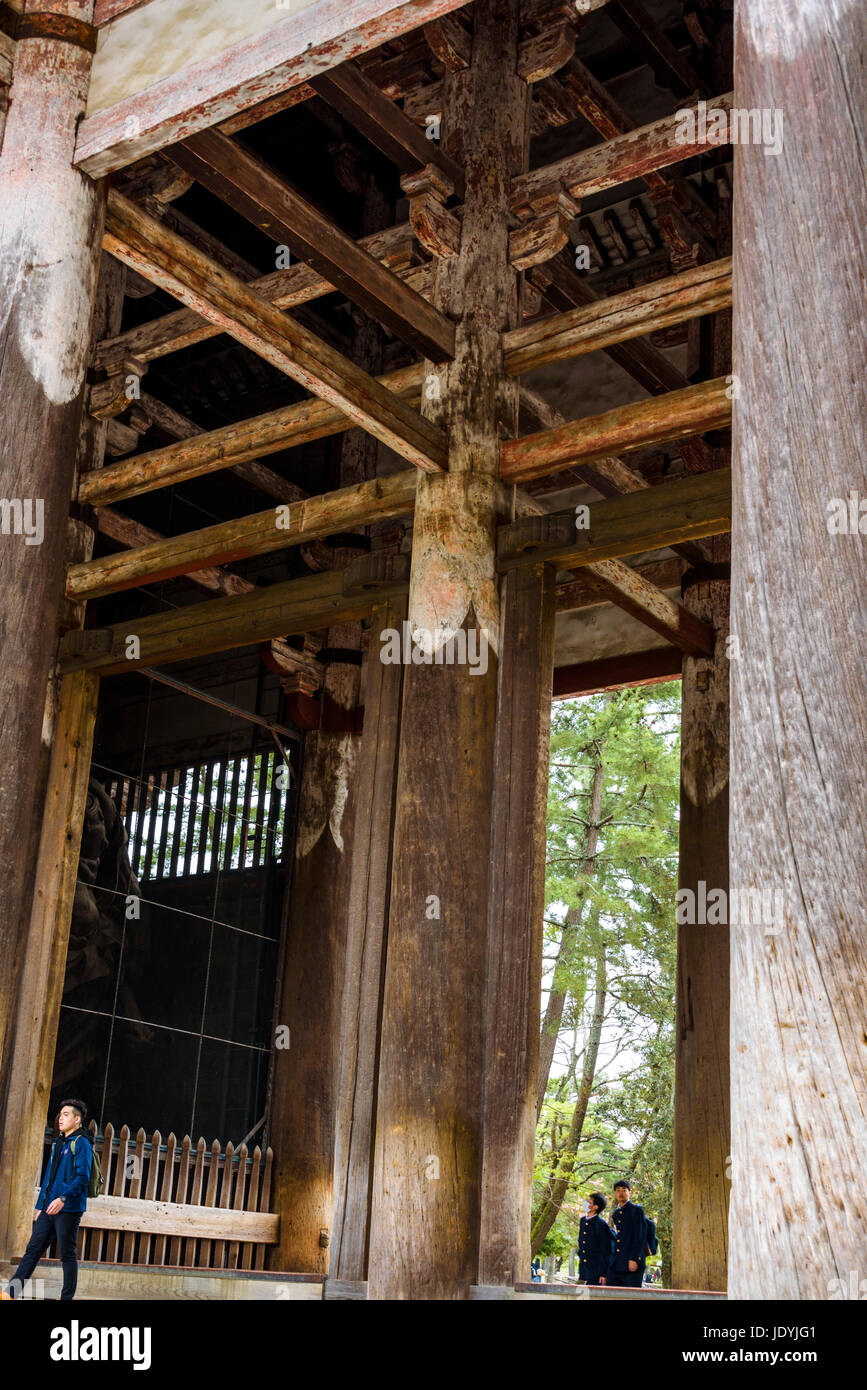 The Great South Gate or Nandaimon which is supported by enormous ...