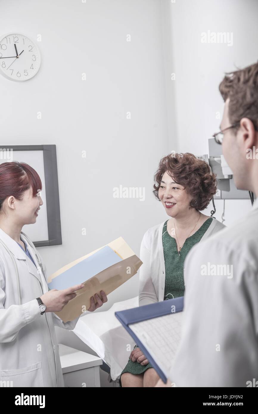 Communication authority smiling sitting spectacles hi-res stock ...