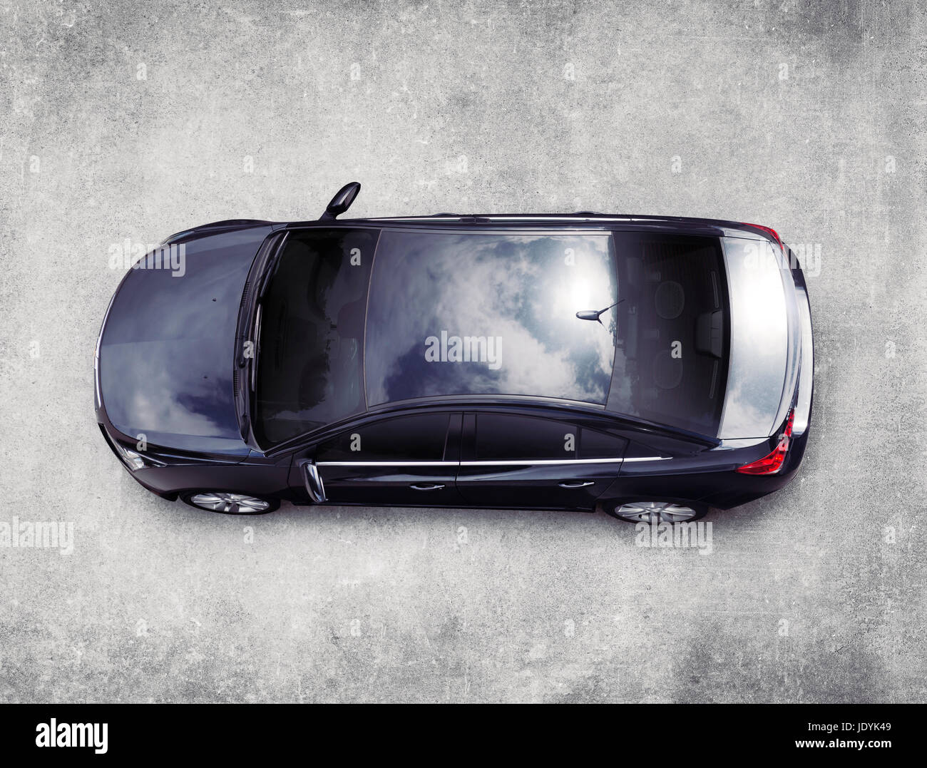 Car high angle view hi-res stock photography and images - Alamy