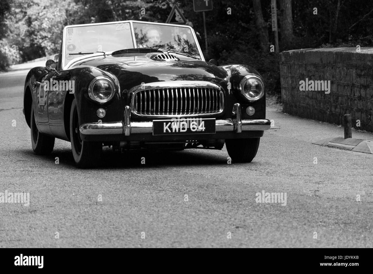 NASH HEALEY SPORTS 3850 cc 1950 on an old racing car in rally Mille ...