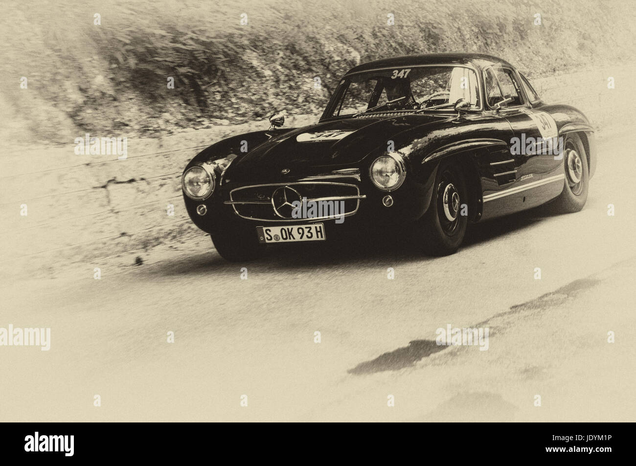 Mercedes benz 300 sl 1955 race hi-res stock photography and images - Alamy