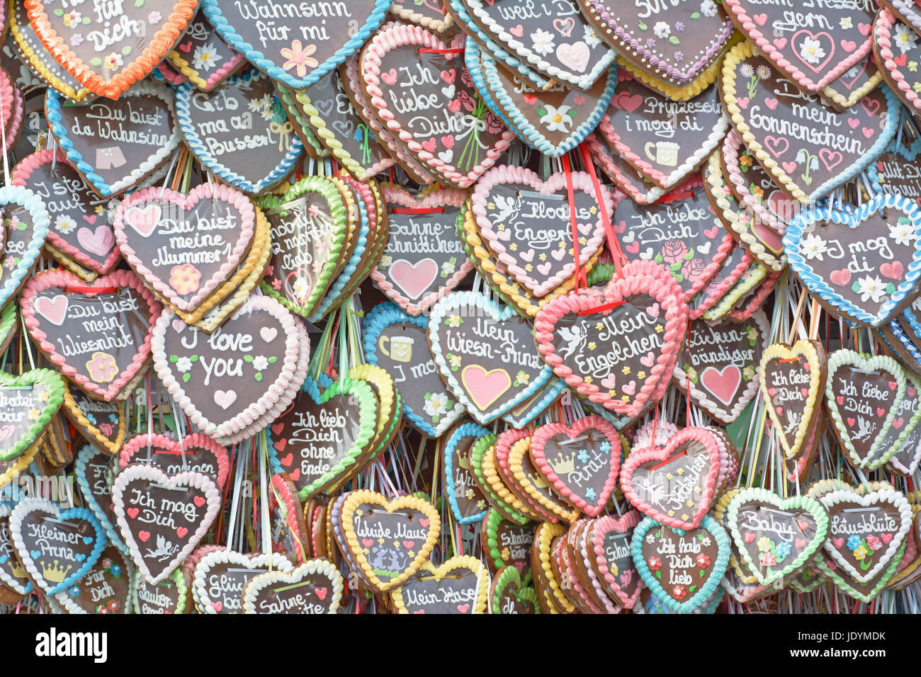 Lebkuchen heart oktoberfest in munich hi-res stock photography and ...