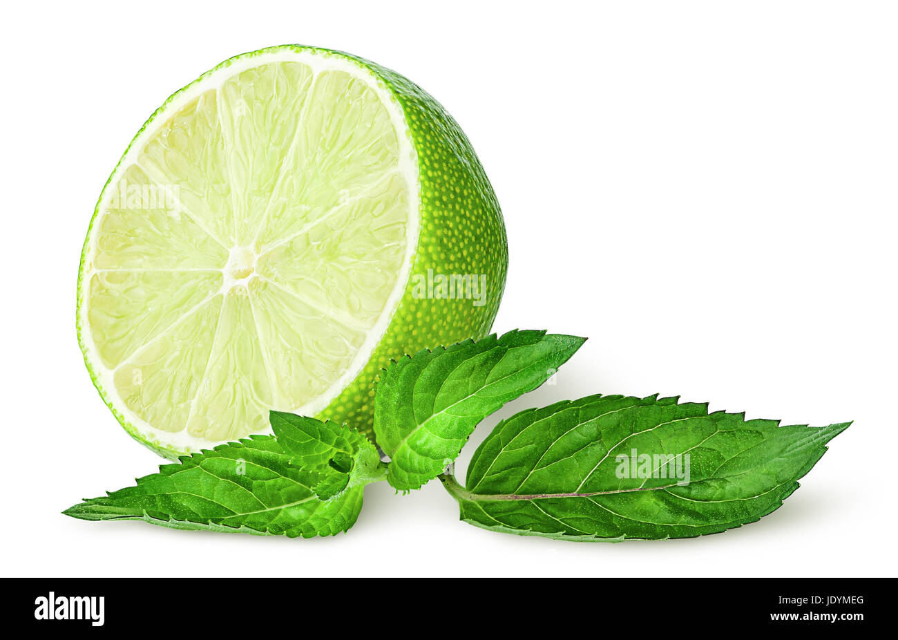 Lime fruit mint herb leaf hi-res stock photography and images - Alamy
