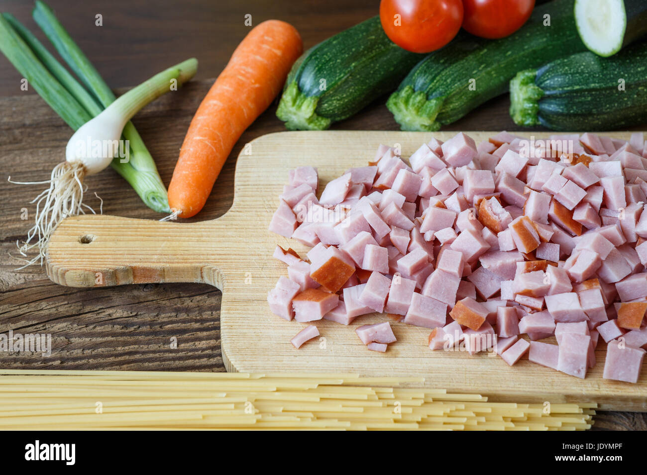 Chopped ham hi-res stock photography and images - Alamy