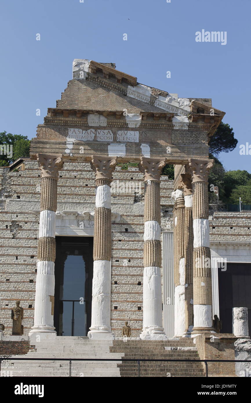 Ruins of the roman temple called Capitolium or Capitoline Temple in ...