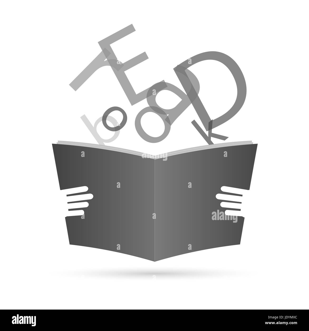 Isolated blue book icon Black and White Stock Photos & Images - Alamy