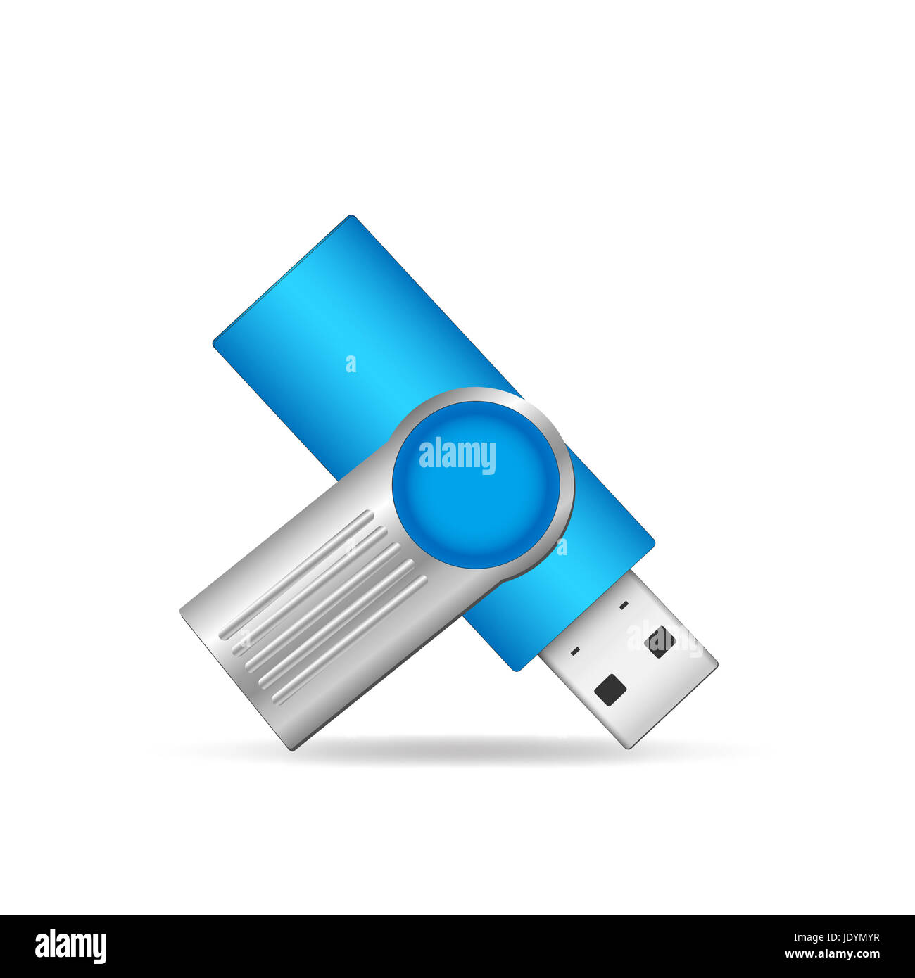 Illustration of a USB flash drive isolated on a white background Stock ...