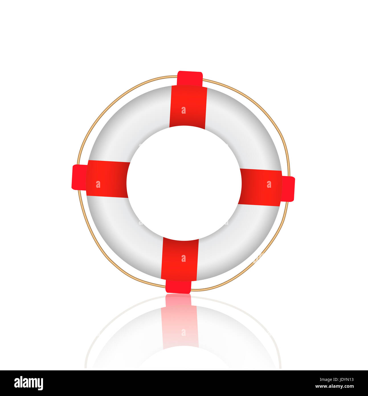 Illustration of a life preserver isolated on a white background Stock ...