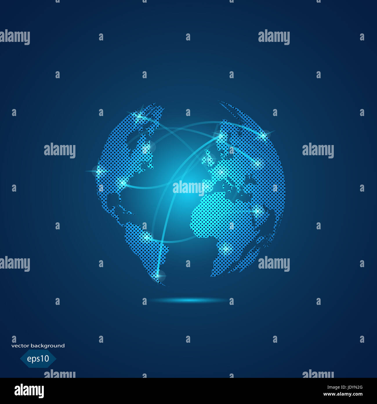 Illustration of a colorful world globe background Stock Photo - Alamy