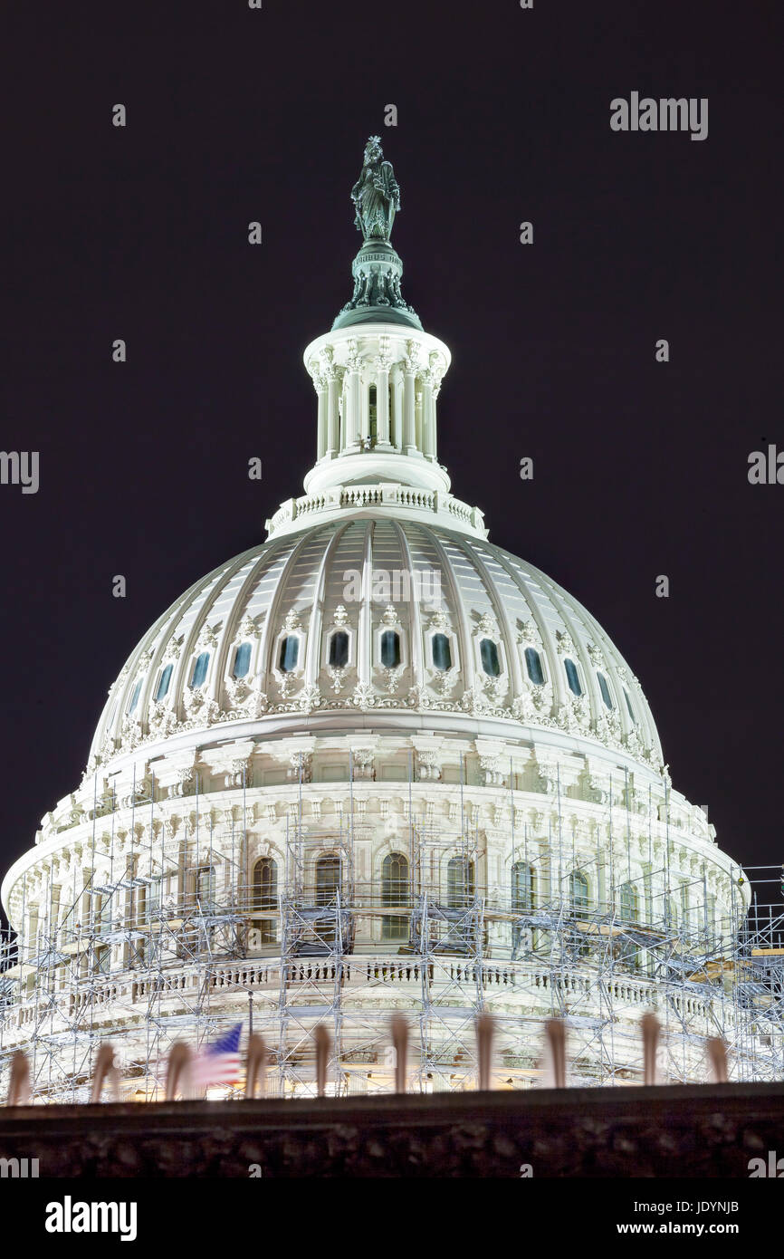 US Capitol Dome Construction Side Construction Congress House ...