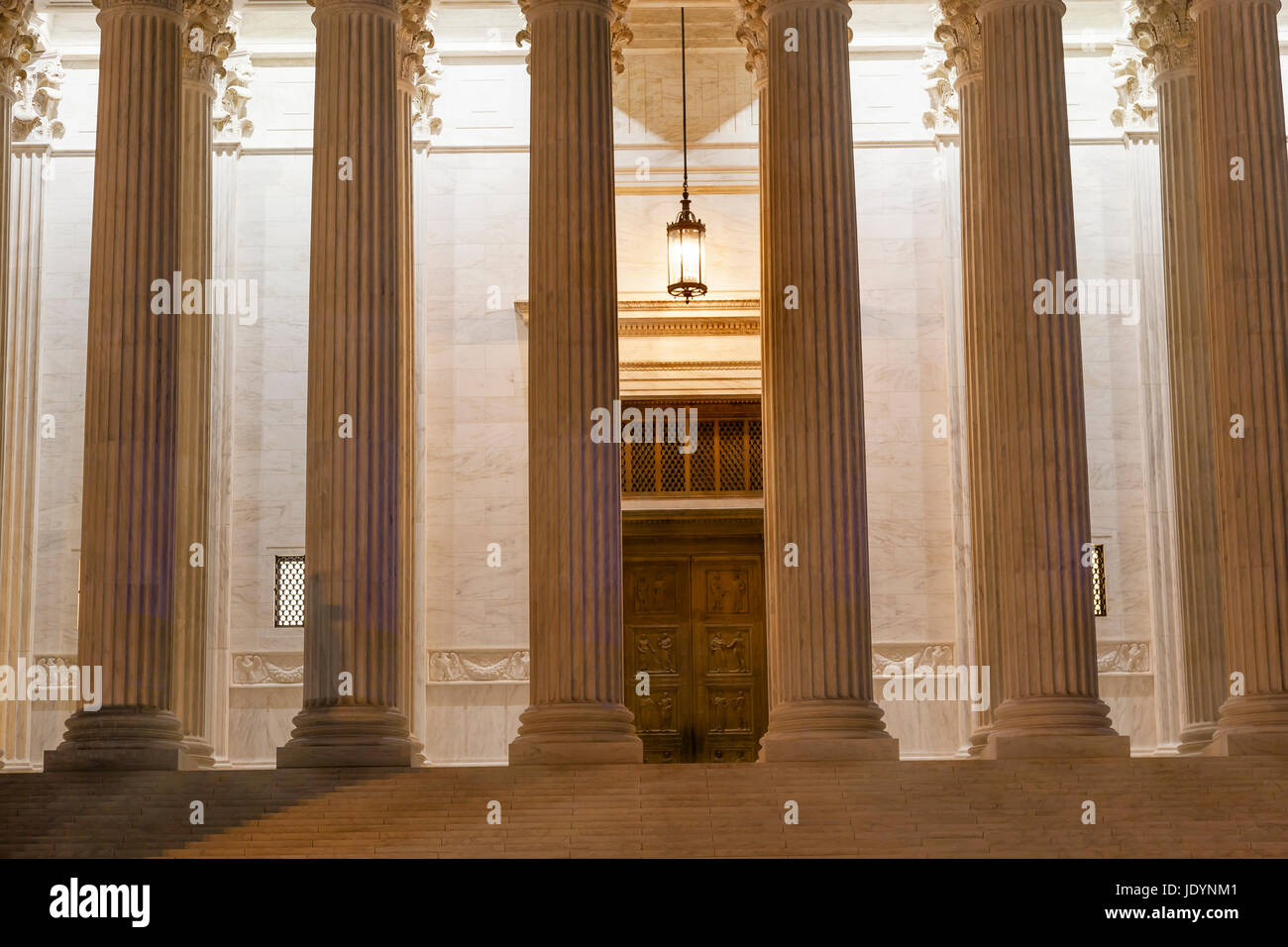 US Supreme Court Colums Door Washington DC Stock Photo - Alamy