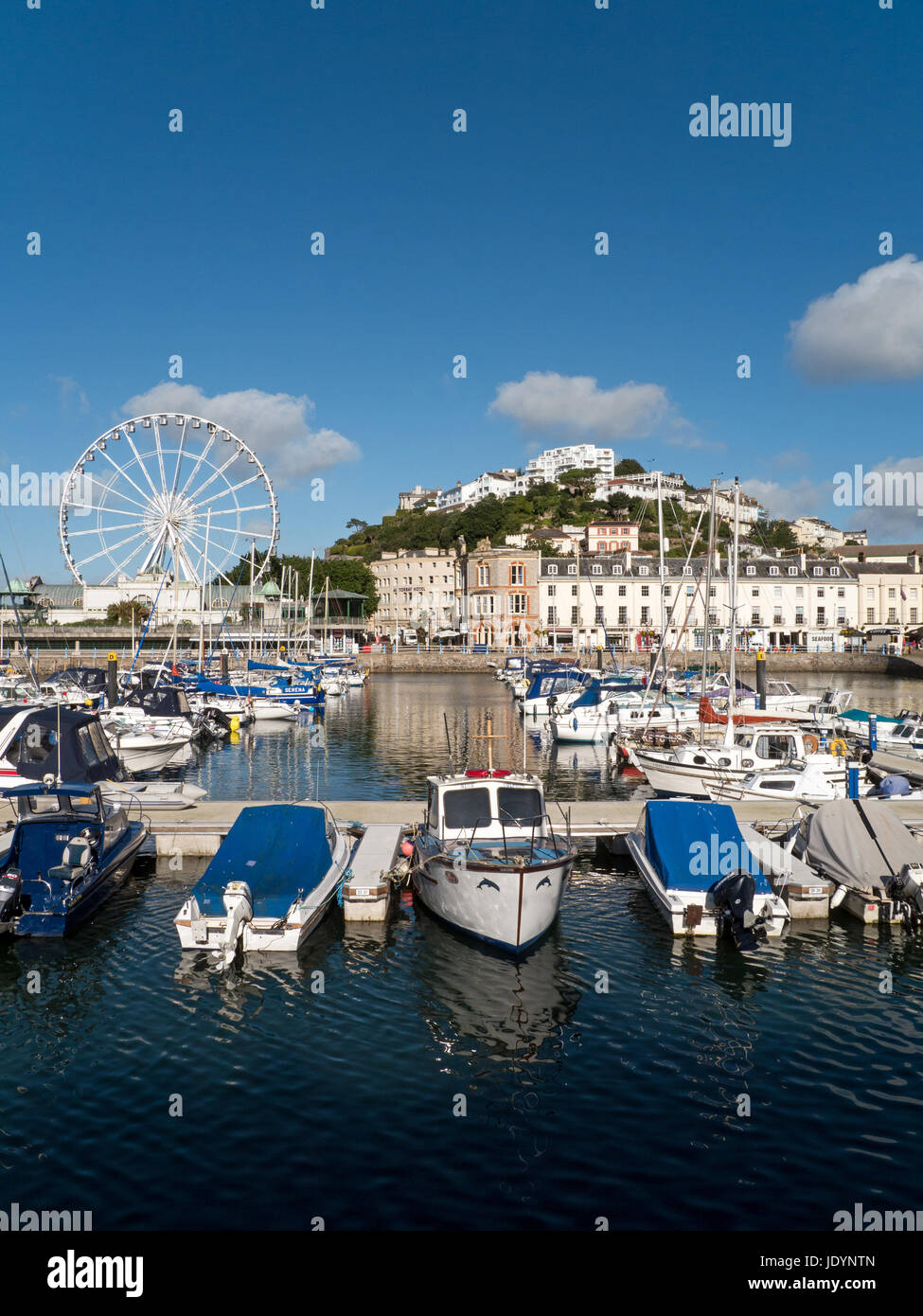 The English Riviera Resort of Torquay with it Big Wheel and Attractive ...