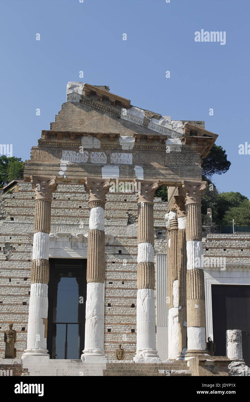 Ruins of the roman temple called Capitolium or Capitoline Temple in ...