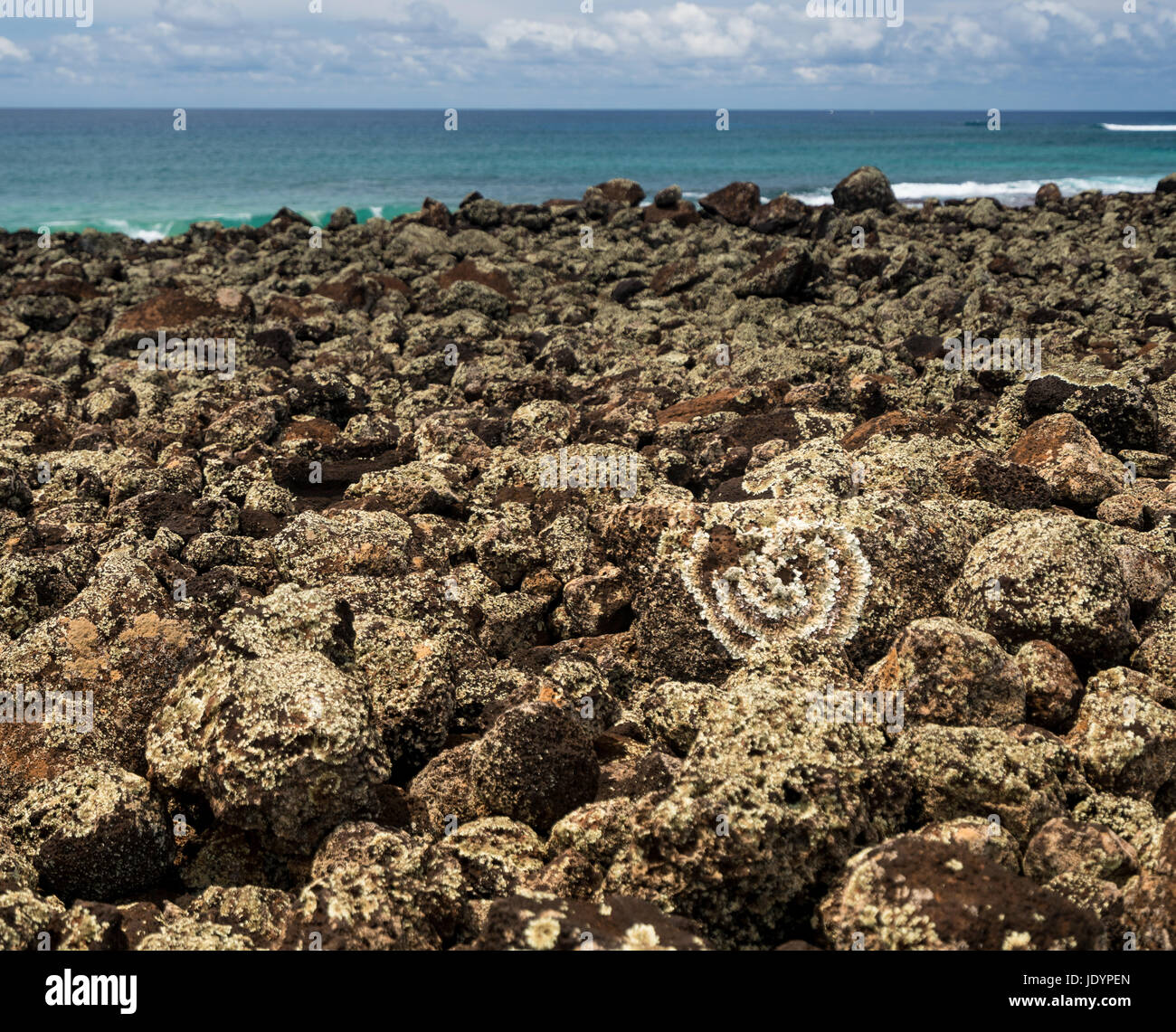 Heiau Hoouluia near Poipu in Kauai Stock Photo - Alamy