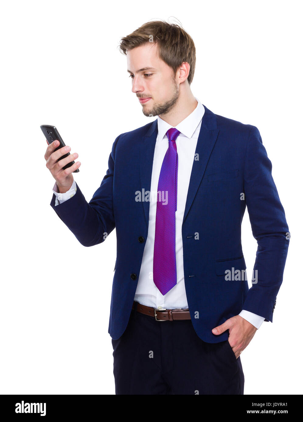 Man with phone Stock Photo - Alamy