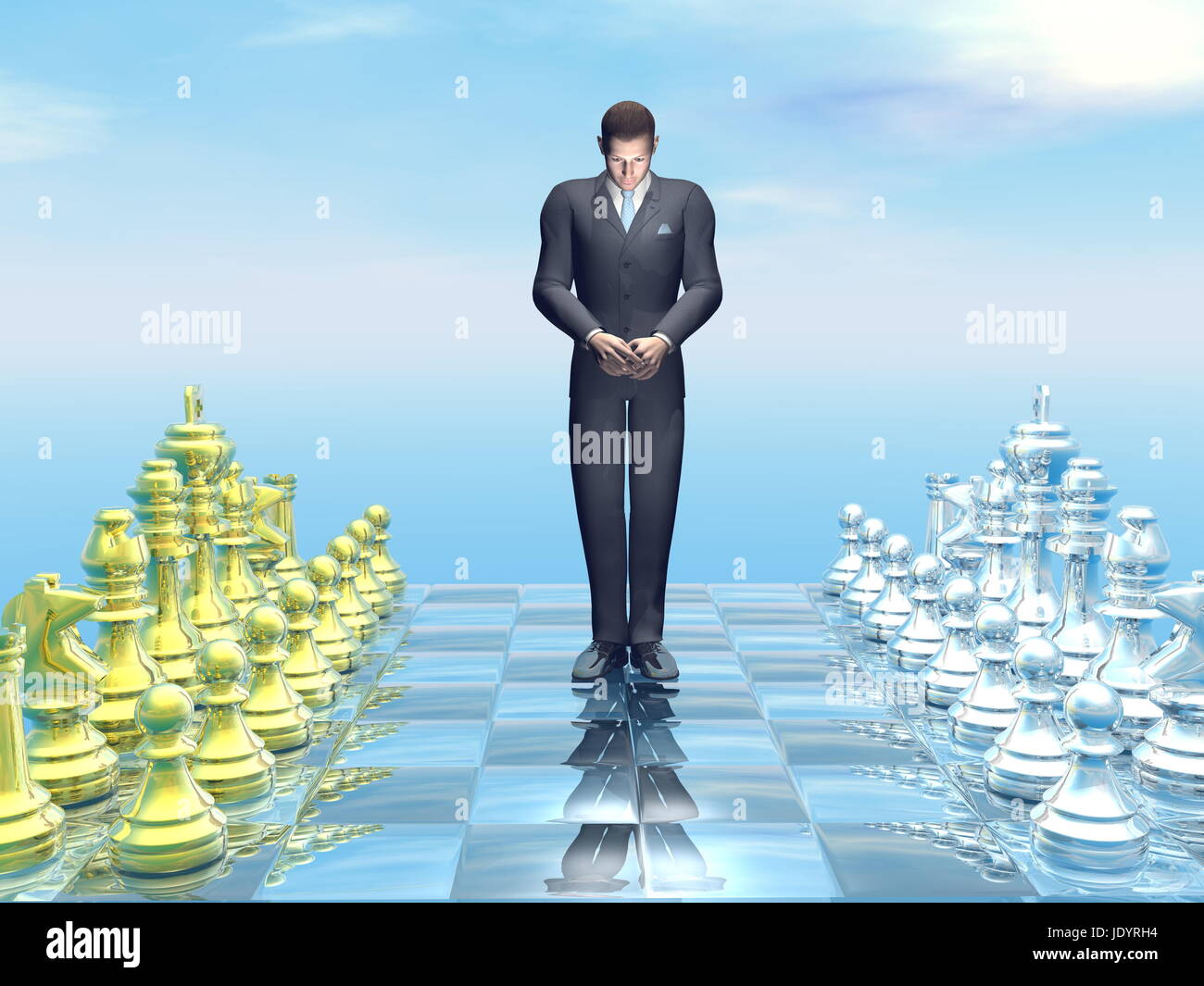 3d digital render chess piece hi-res stock photography and images - Alamy