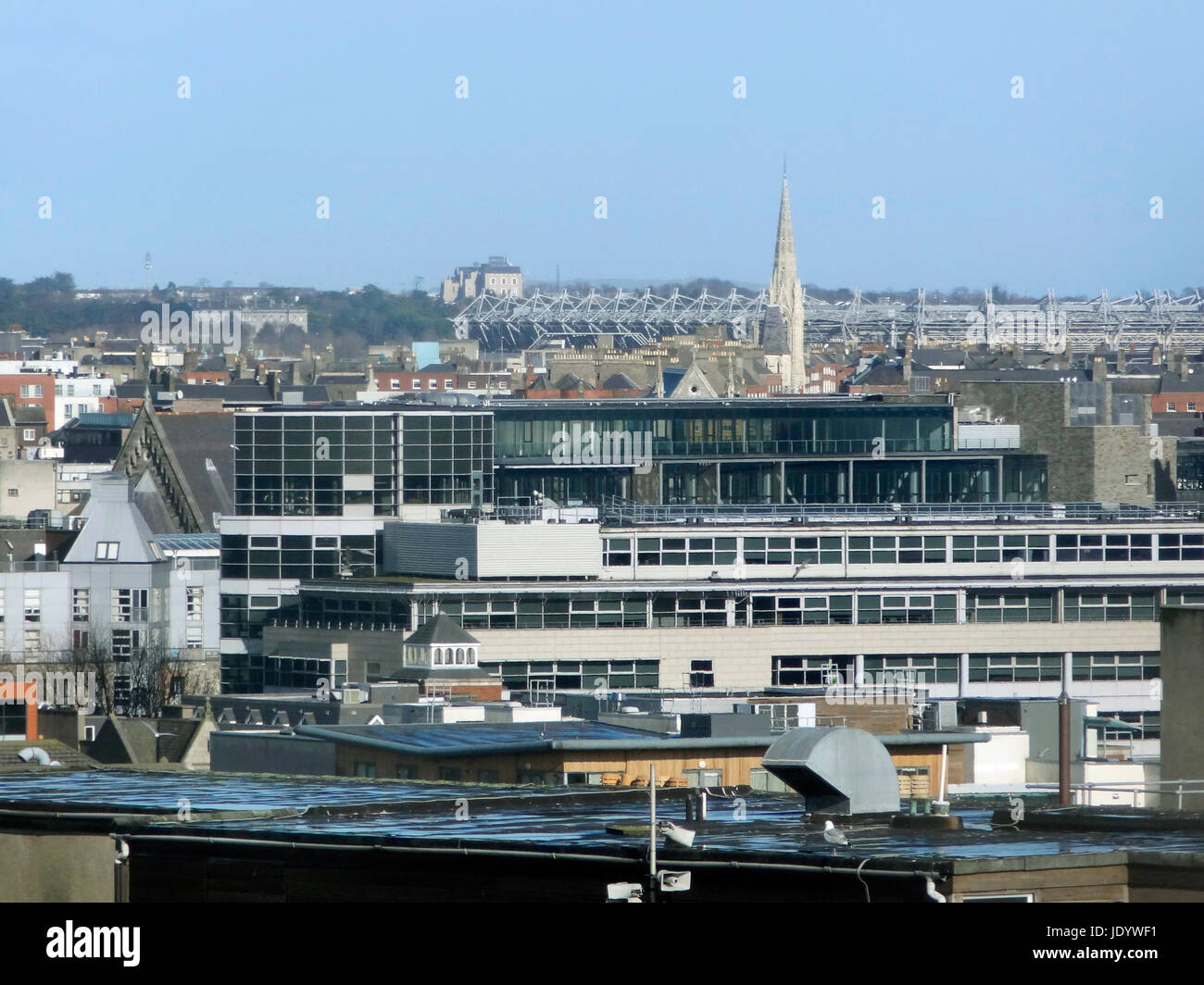 high angle view of Dublin, the capital city of Ireland Stock Photo - Alamy