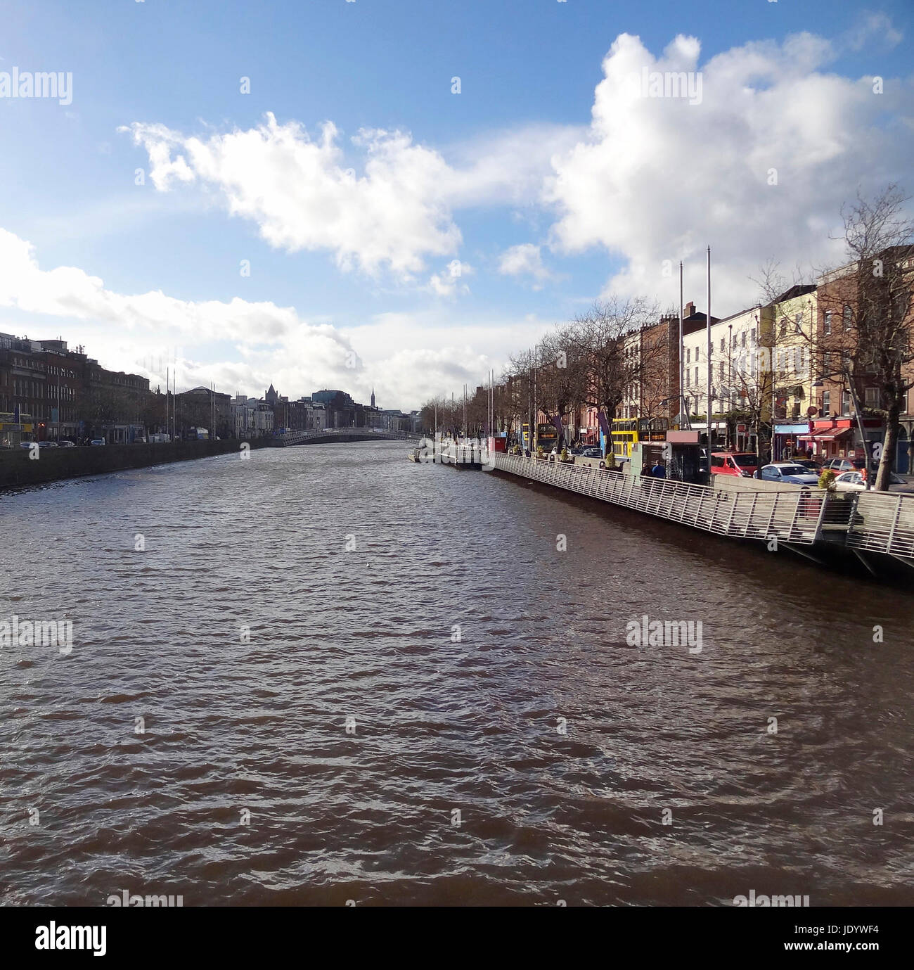 waterside scenery in Dublin, the capital city of Ireland Stock Photo ...