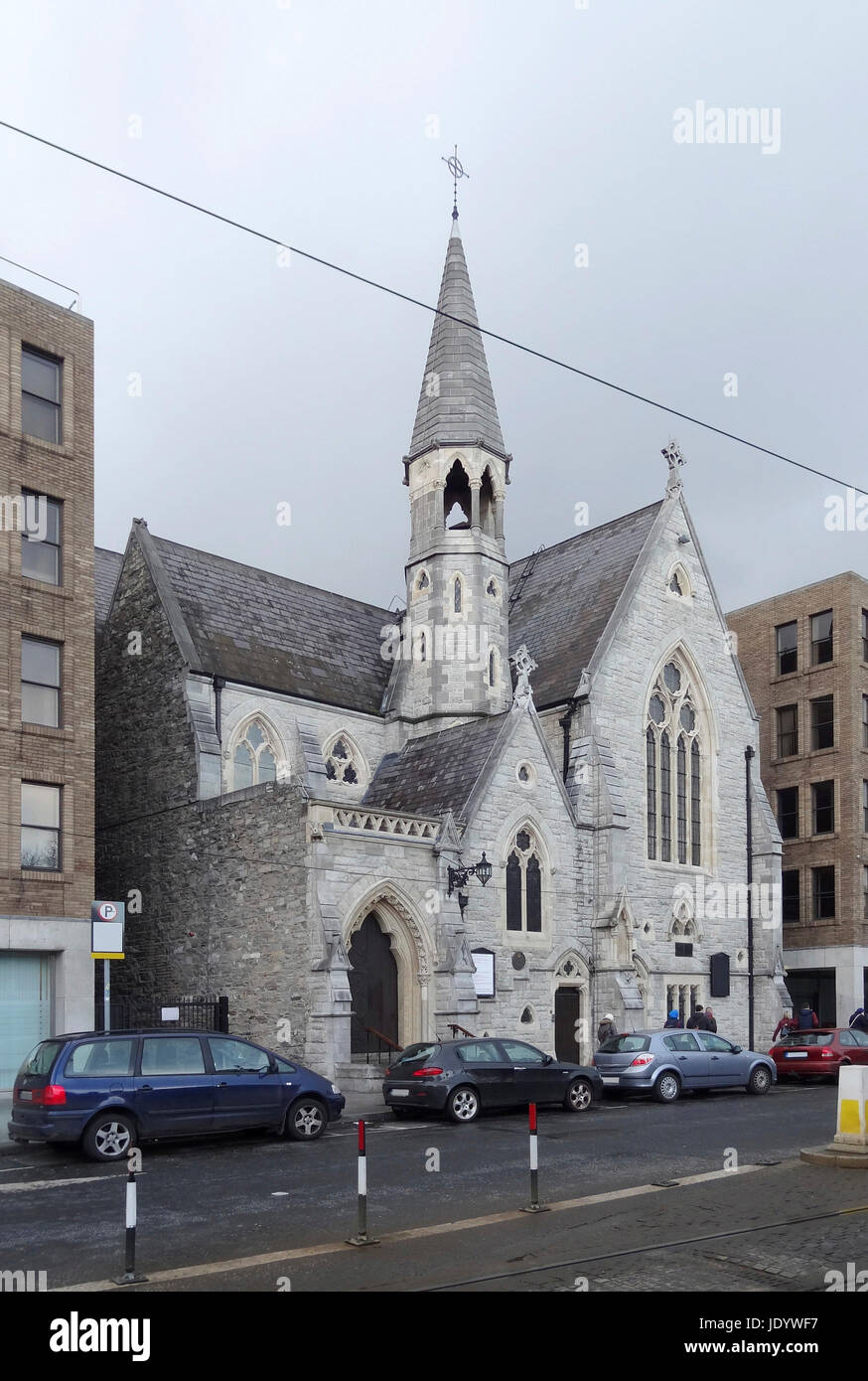a small church seen in Dublin, the capital city of Ireland Stock Photo ...