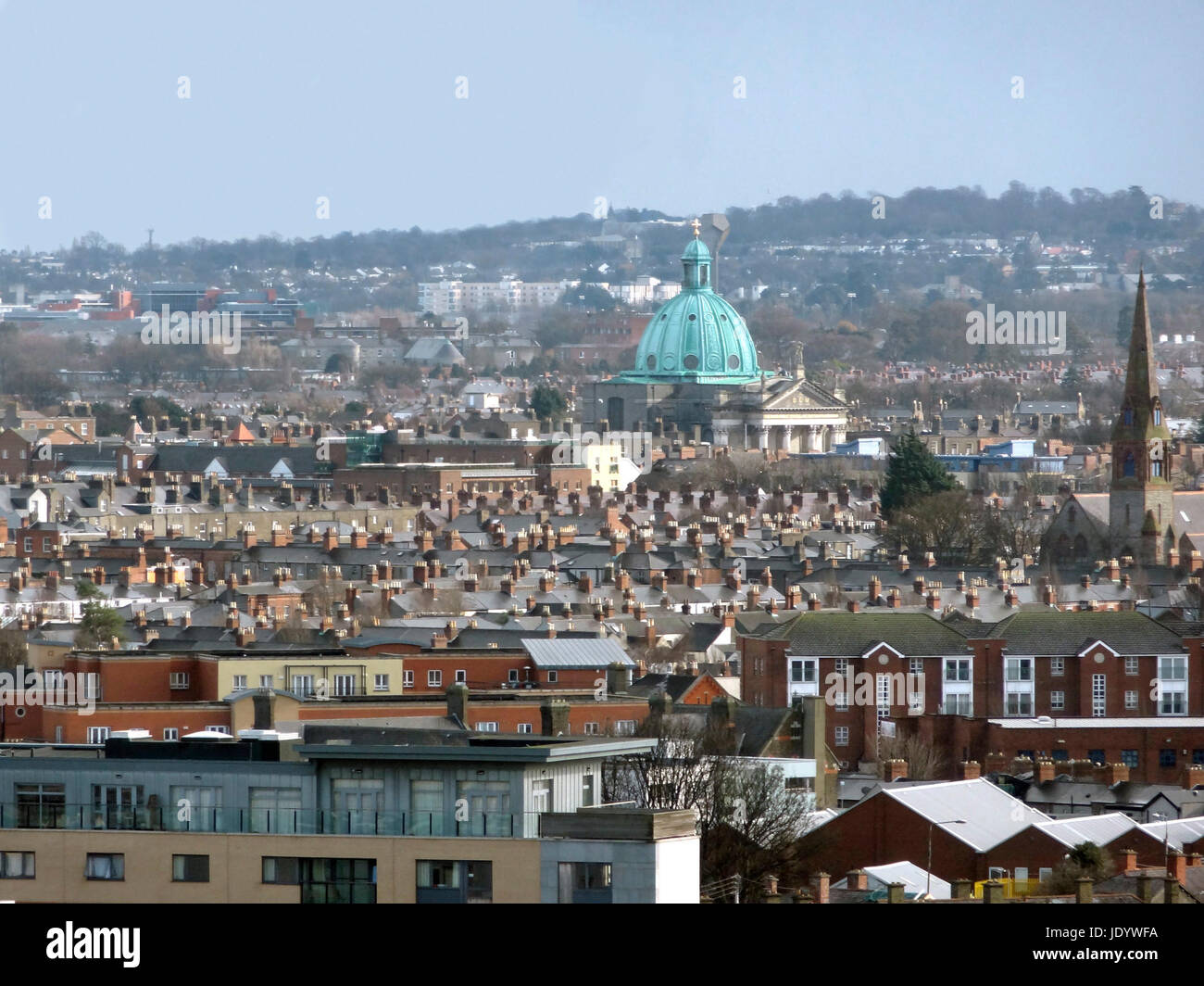 high angle view of Dublin, the capital city of Ireland Stock Photo - Alamy