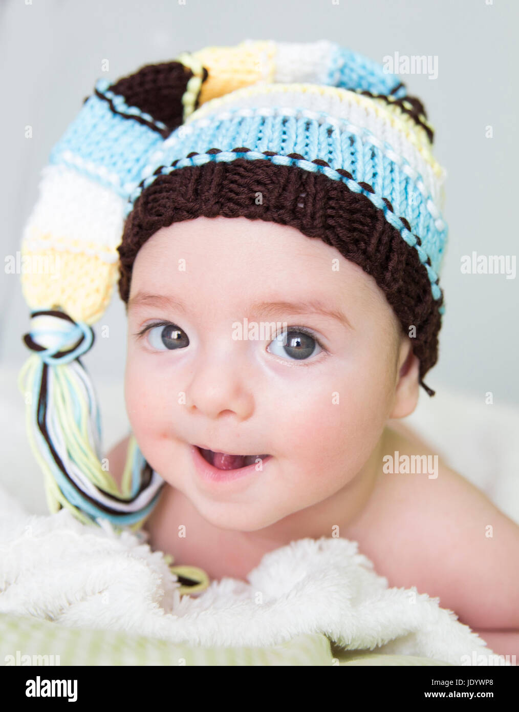 Cute Baby boy portrait Stock Photo - Alamy