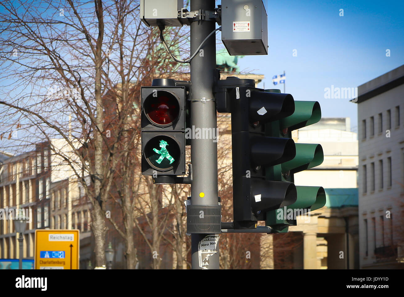 Berlin ampelmann walk signal Stock Photo - Alamy