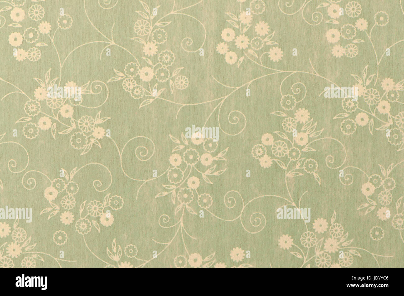 Vintage book cover with green flowers design Stock Photo - Alamy