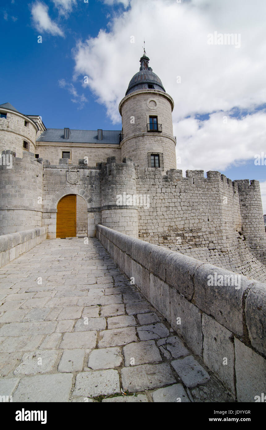 Ancient castle simancas city next to Valladolid in spain Stock Photo ...