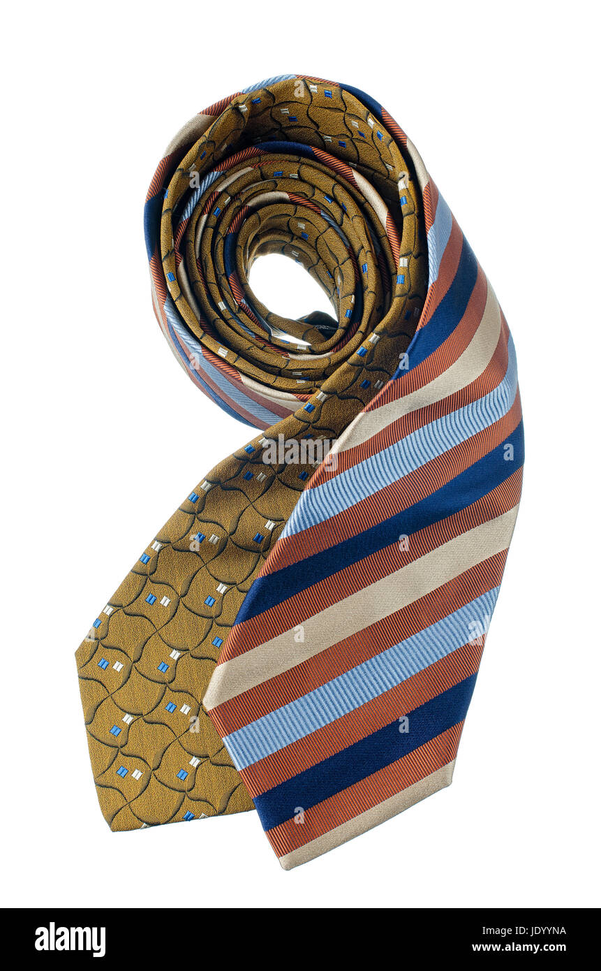 Closeup of two ties isolated on white background Stock Photo - Alamy