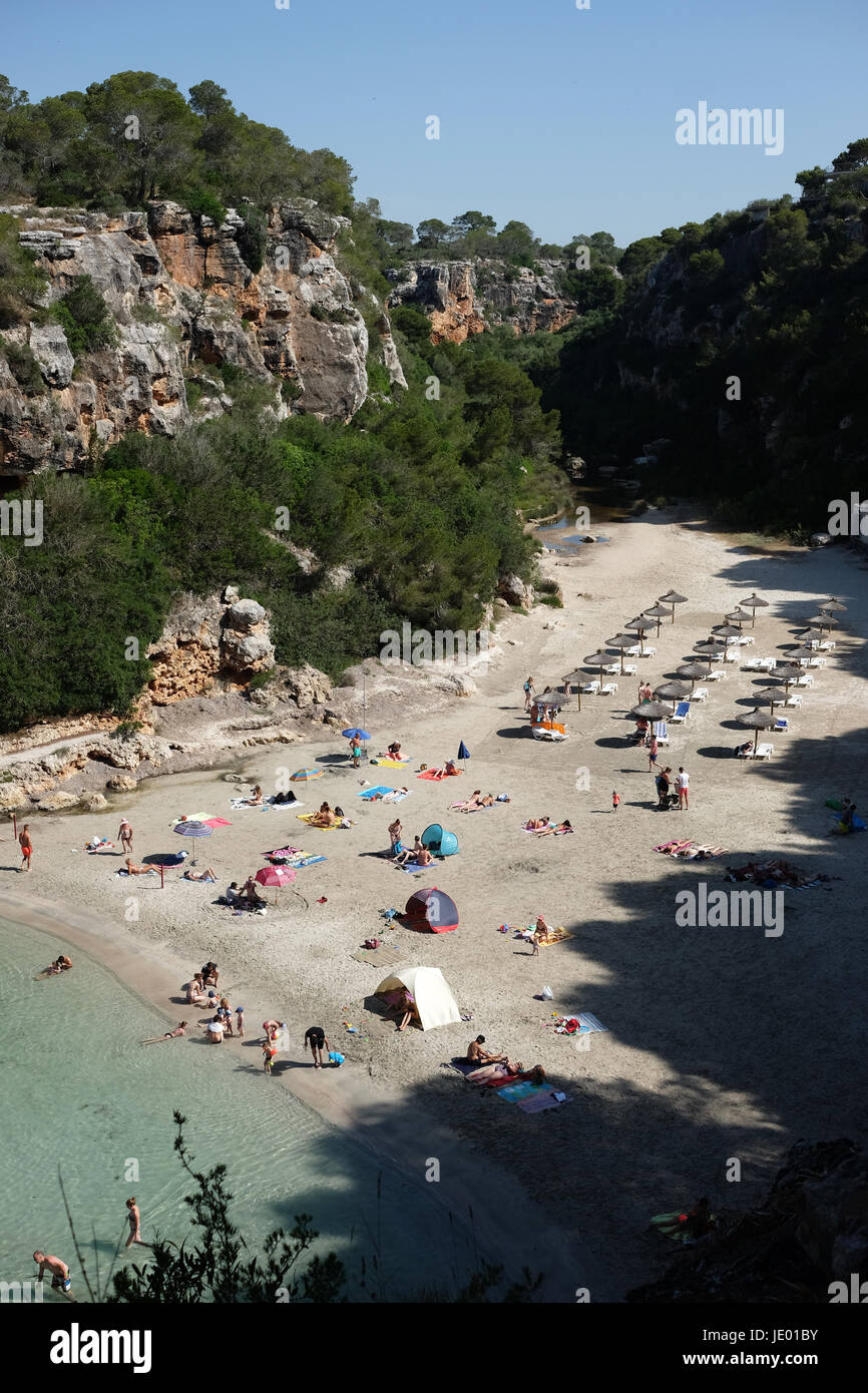 The Cala Pi bight in the south of the island of Mallorca, Spain ...