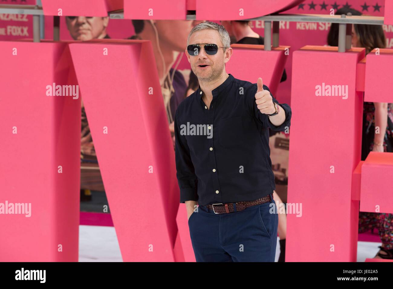 Martin Freeman attends the European Premiere of BABY DRIVER. London, UK ...
