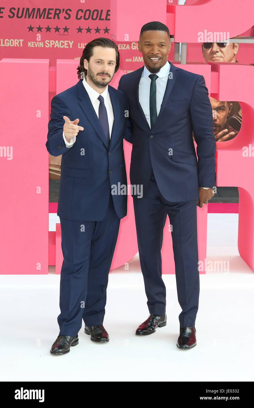 London, UK. 21st June, 2017. Edgar Wright, Jamie Foxx, Baby Driver ...