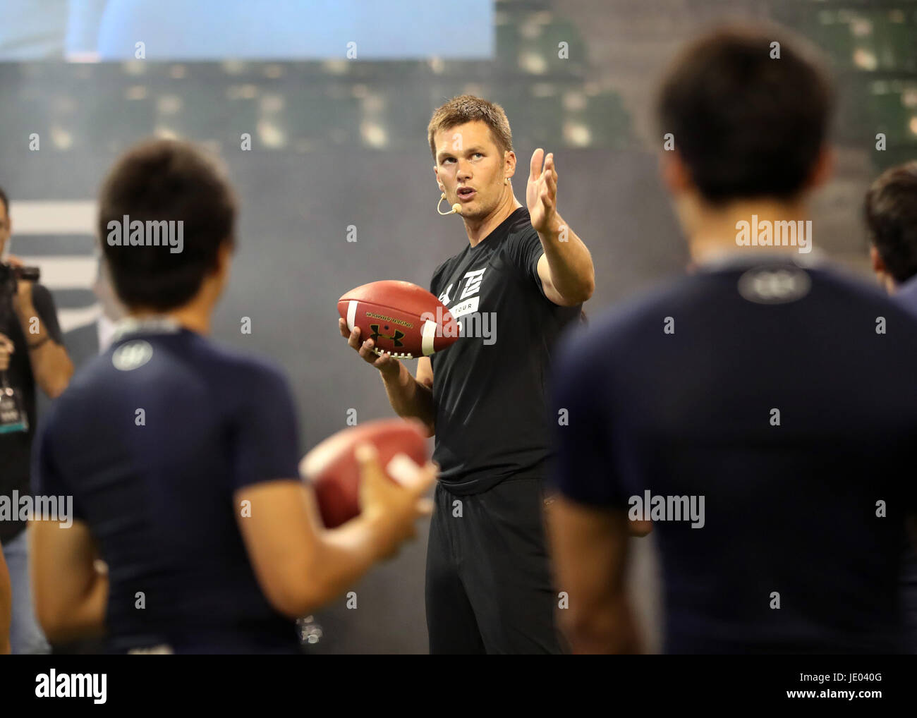 Tokyo, Japan. 21st June, 2017. NFL super star Tom Brady of New England ...