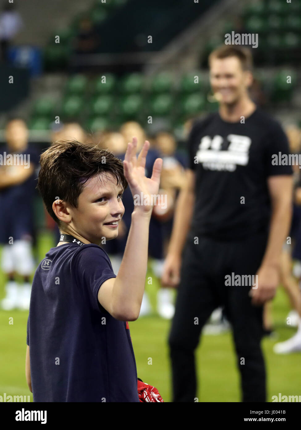 Tokyo, Japan. 21st June, 2017. Jack Brady, a son of NFL super star Tom ...