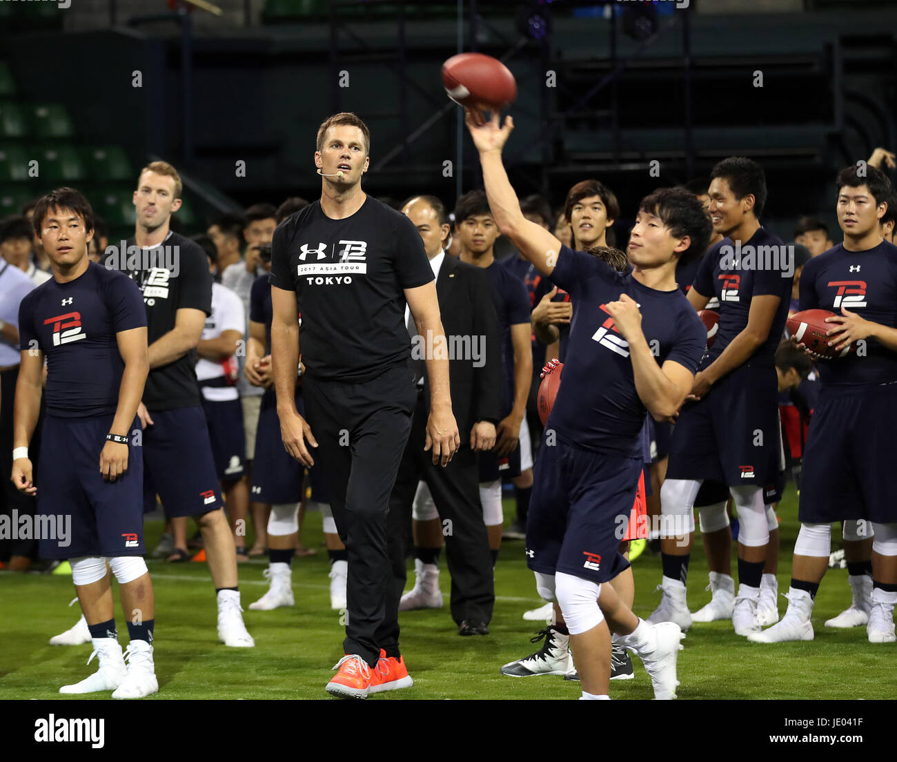 Tokyo, Japan. 21st June, 2017. NFL super star Tom Brady of New England ...