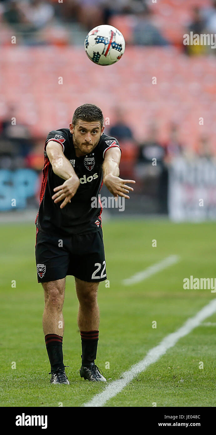 Washington DC, USA. 21st June, 2017. D.C. United Defenseman #22 Chris ...