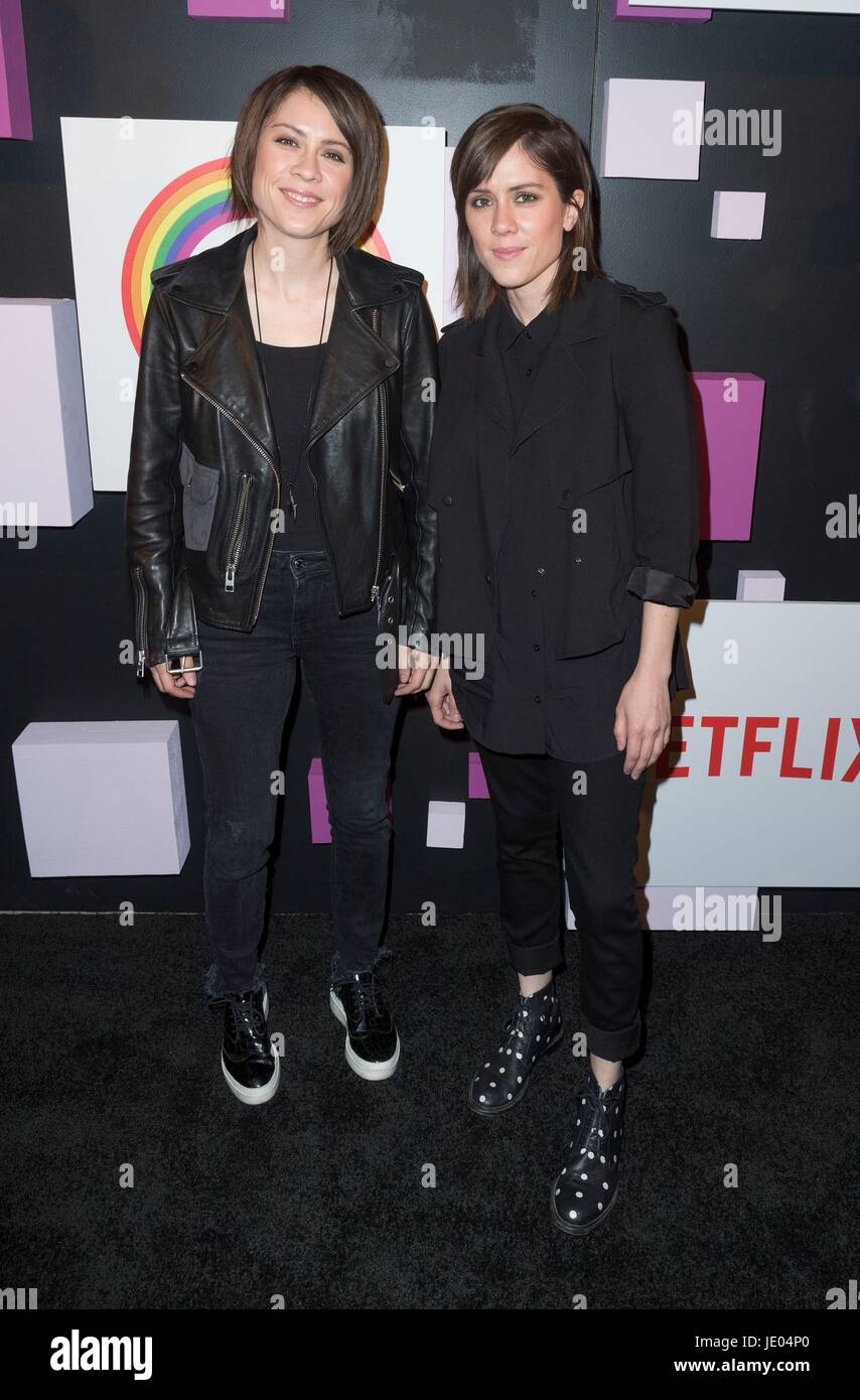 New York, NY, USA. 21st June, 2017. Tegan Quin, Sara Quin at arrivals ...