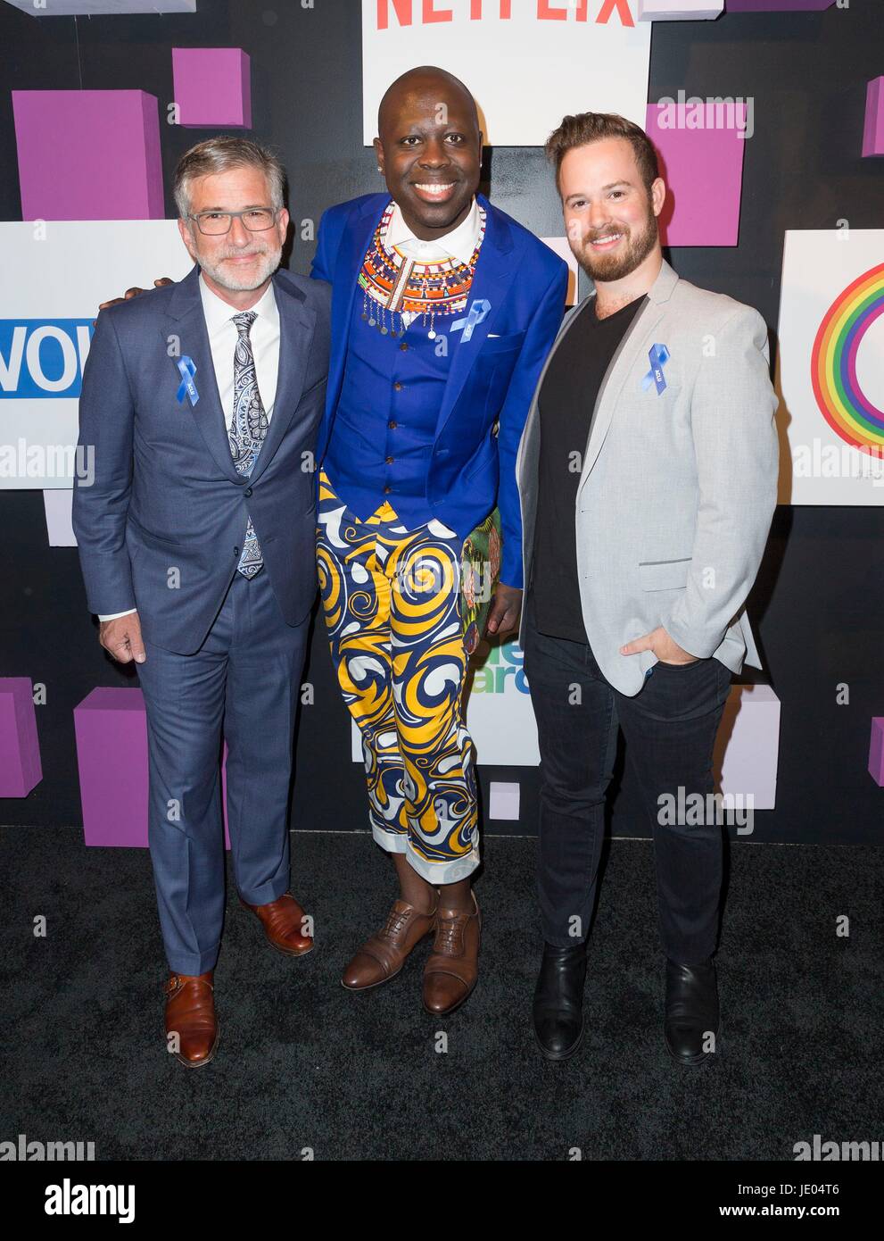 New York, NY, USA. 21st June, 2017. Peter Barbey, Bob the Drag Queen ...