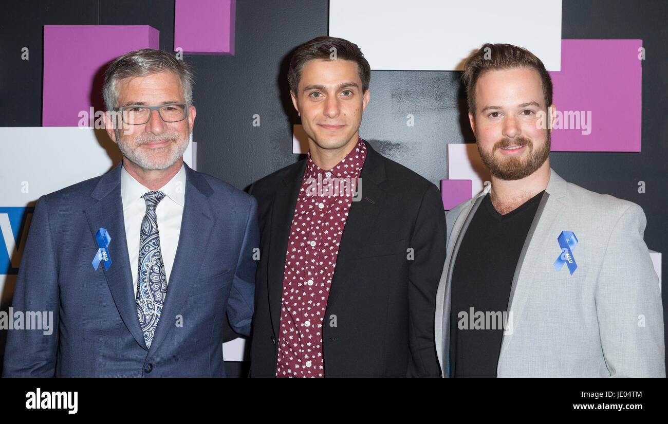 New York, NY, USA. 21st June, 2017. Peter Barbey, Gideon Glick, Matt ...